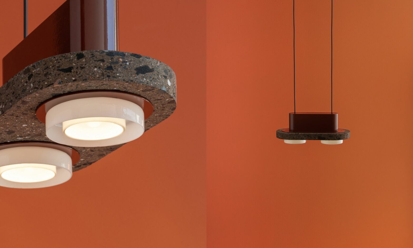 Ambra Toba double pendant - Calleveinte